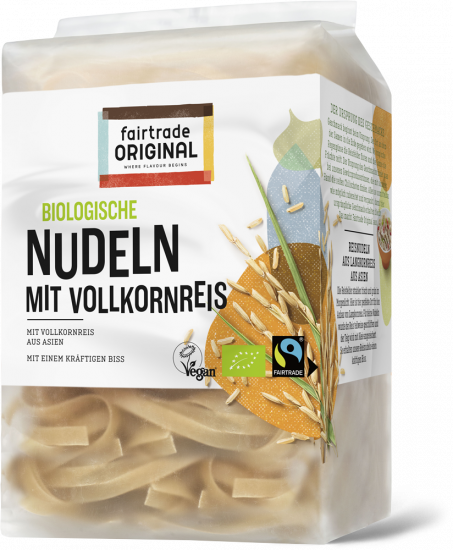 Bio-Reisnudeln aus Vollkornreis - schnell zubereitet - Fairtrade Original